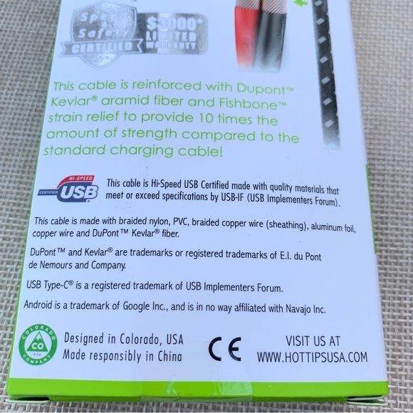 Cell Phones & Accessories | Usb Type C Connector Cable 4 Ft Length New ...